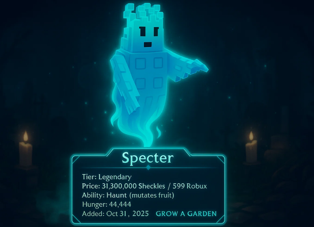 How to Get Specter in Grow a Garden – Ericaceae Florist